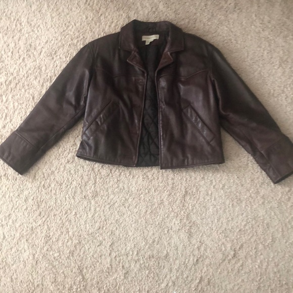 Colebrook | Jackets & Coats | Vintage Colebrook Co Brown Leather Jacket ...
